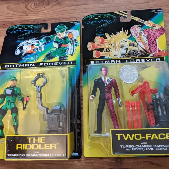 Kenner | Toys | 995 Kenner Batman Forever Twoface The Riddler Action ...